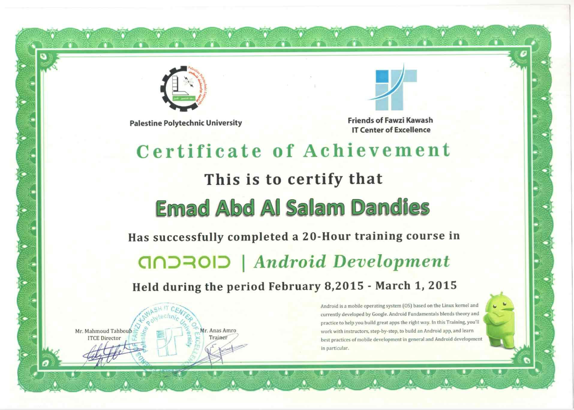 EMAD DANDIES Resume