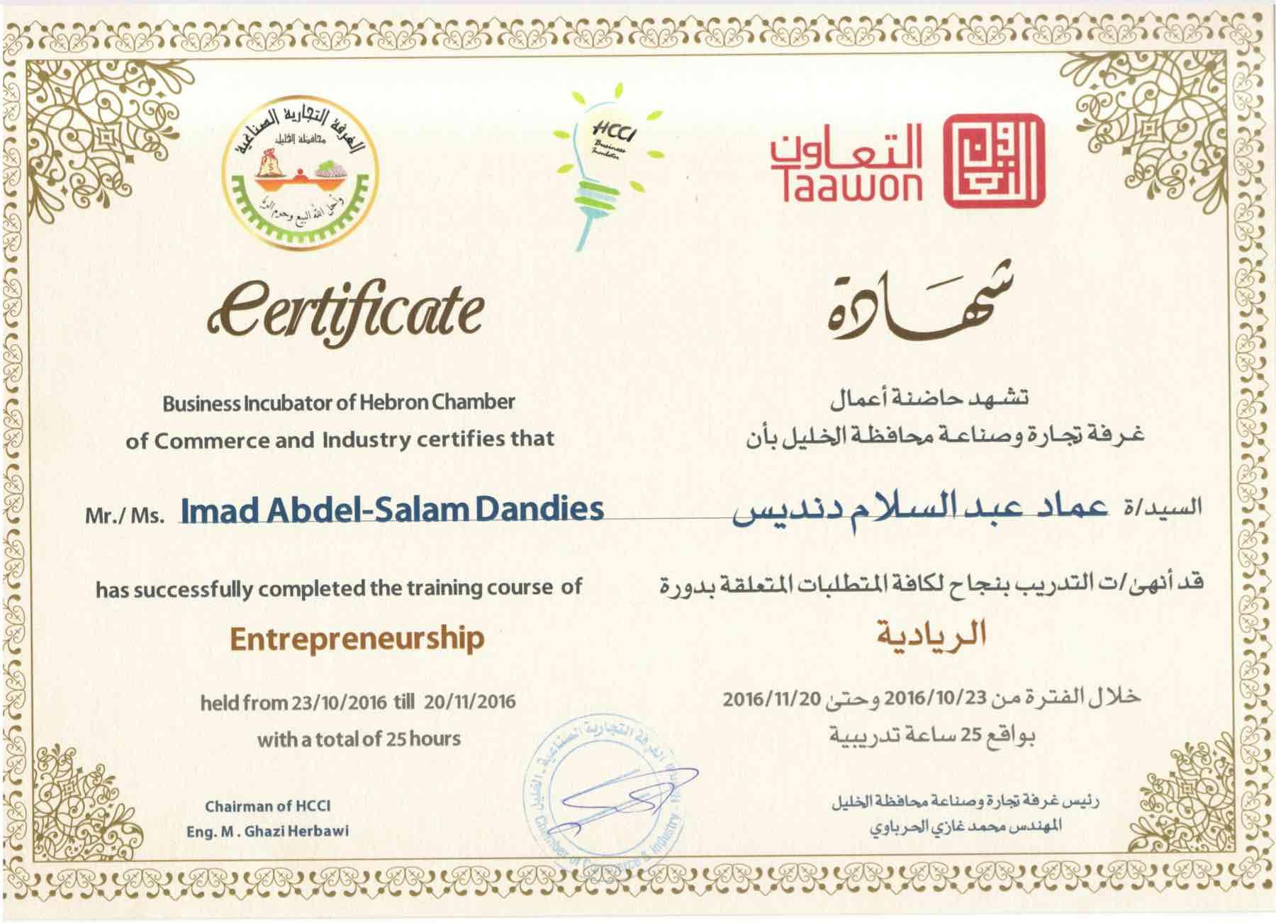EMAD DANDIES Resume
